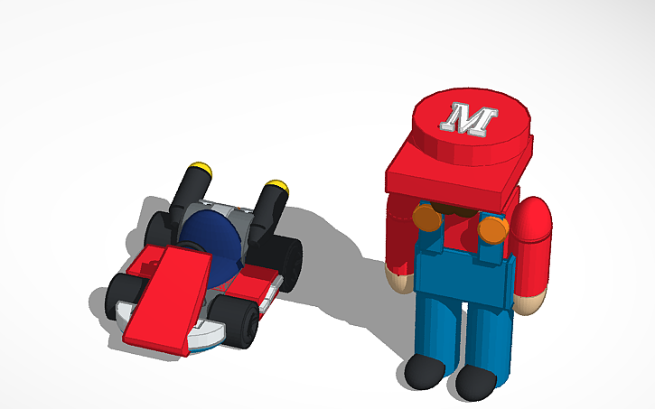 3D design Mario Kart - Tinkercad