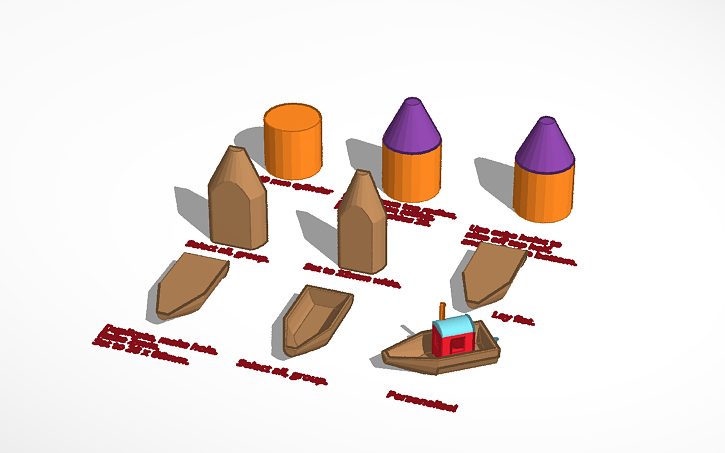 3D design Tutorial - Boat - Tinkercad