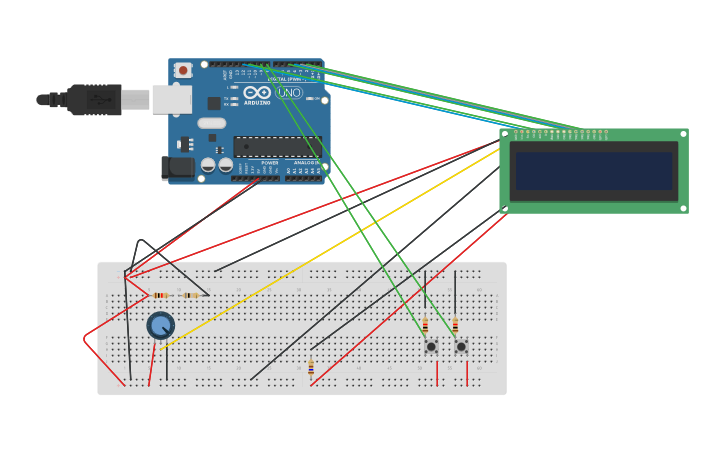 Circuit design RFID door lock - Tinkercad