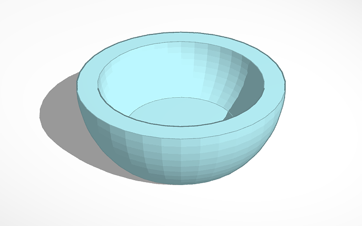 3D design bowl | Tinkercad