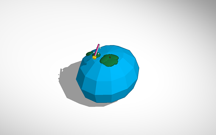 3D design Shooting Star Over Earth | Tinkercad