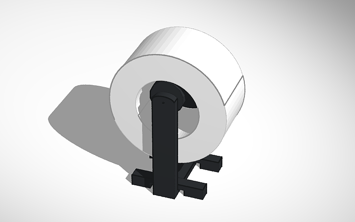 3D design Ticket roll holder - Tinkercad
