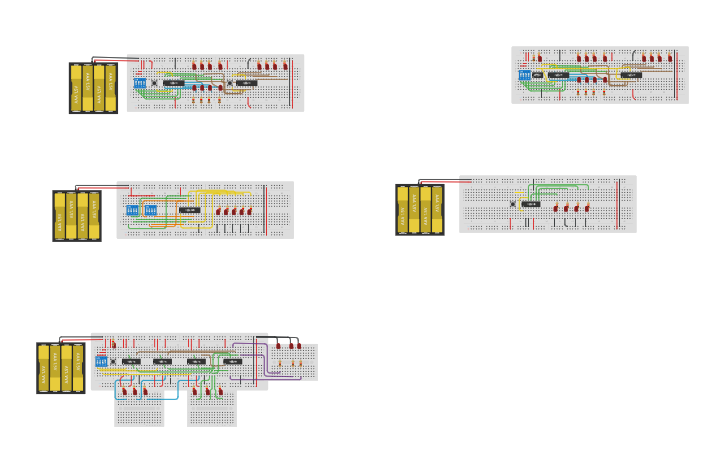 Circuit design Modul 2 Sisdig - Tinkercad