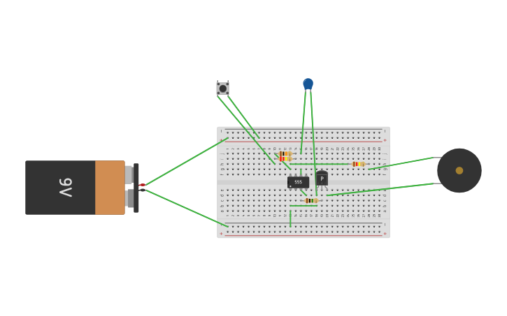 Circuit design Codigo Morse - Tinkercad