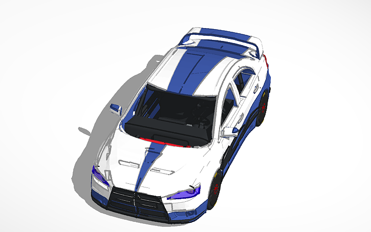 3D design mitsubishi evo x - Tinkercad