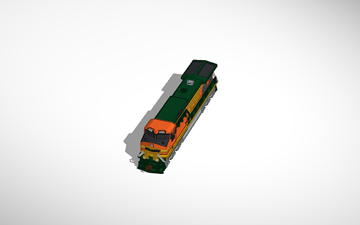 3D design BNSF C44-9W 4428 - Tinkercad
