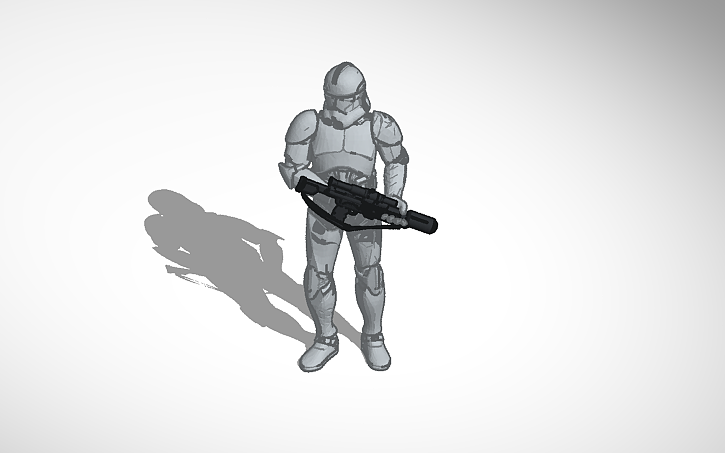 3D design Clone Trooper - Tinkercad