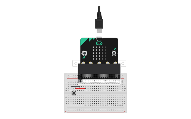 Circuit design Microbit - Button - Tinkercad