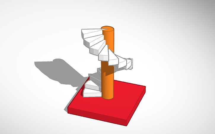 3D design stair test - Tinkercad