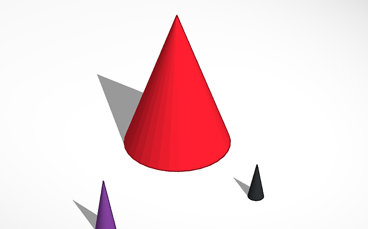 3D design 6.3 Cones pt. 2 | Tinkercad