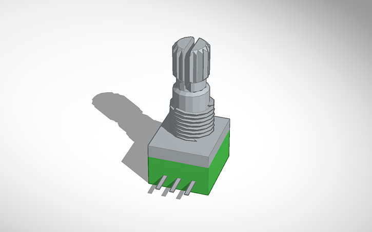 3d Design Potentiometer Tinkercad