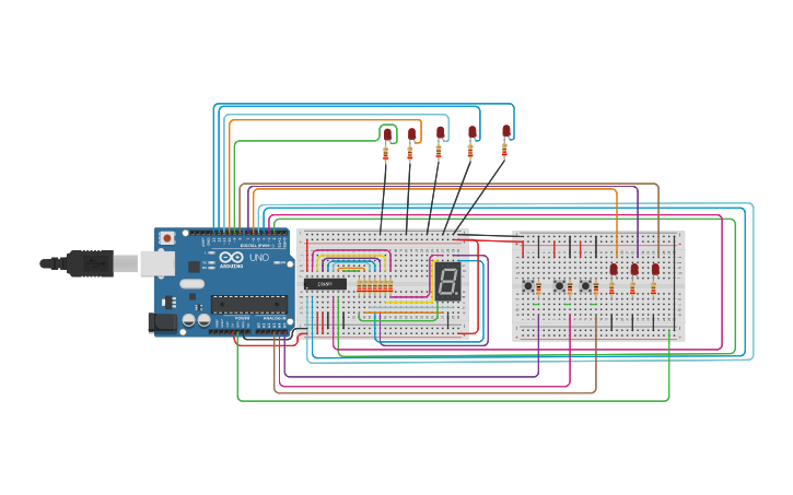 Circuit design distributore caffe | Tinkercad