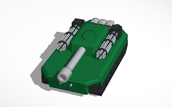 3D design tank - Tinkercad