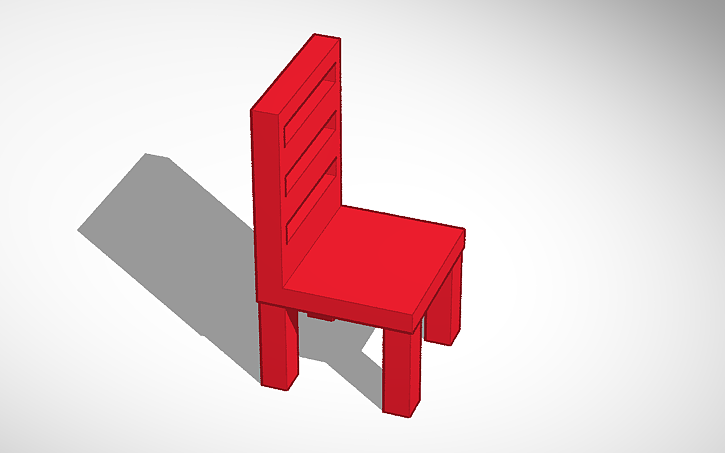 3D design Chair - Tinkercad