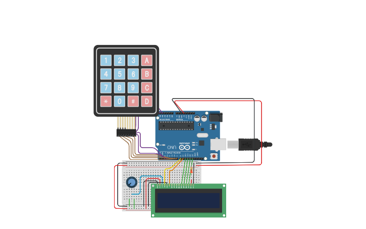 Circuit design LCDs - Tinkercad