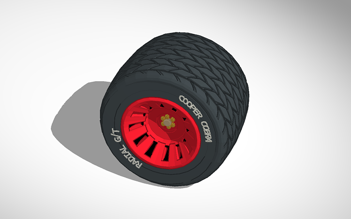 3D design Wheel - Tinkercad