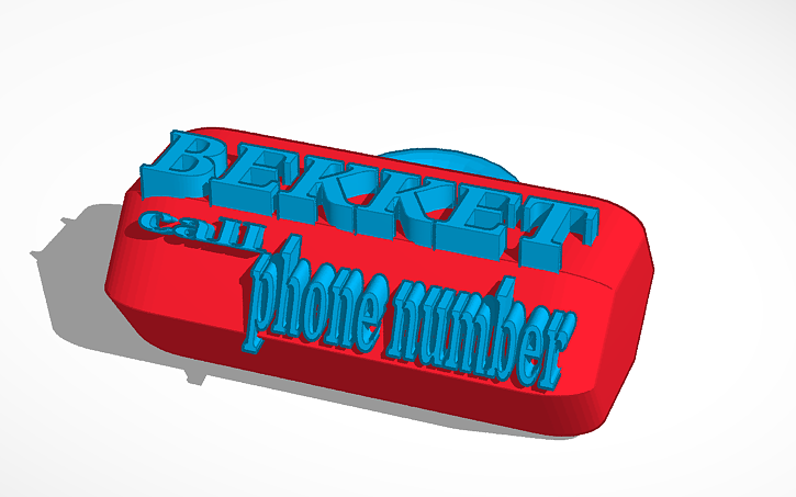 3D design custom dog tag | Tinkercad