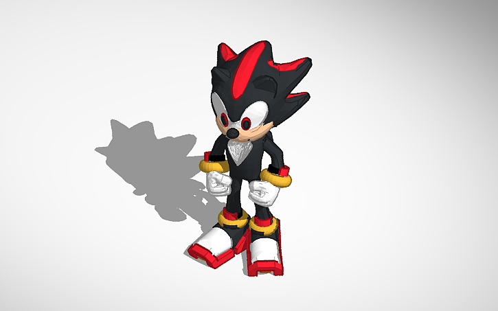 3D design Shadow the hedgehog - Tinkercad