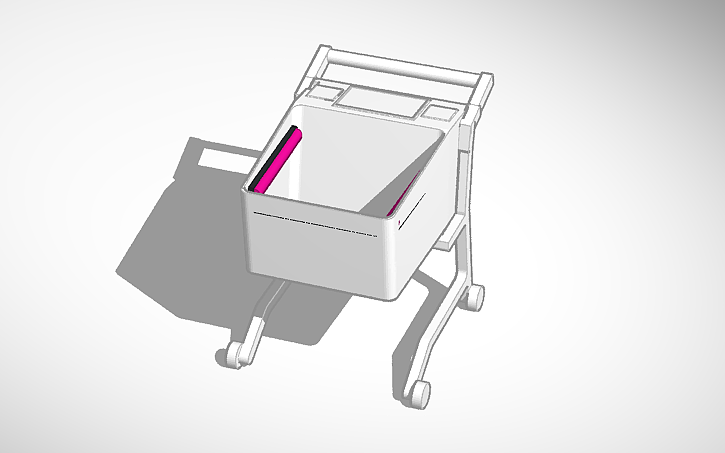 3D design troli-pintar - Tinkercad