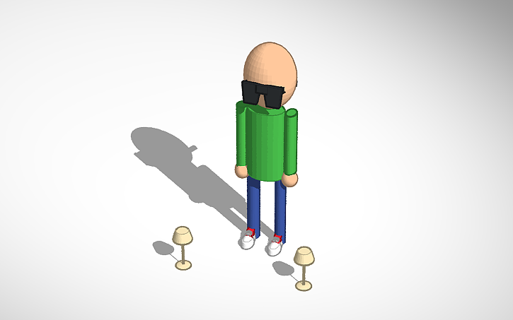 3D design baldi is cool | Tinkercad