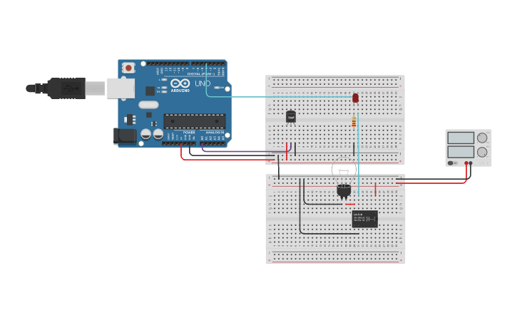 Circuit design Esperienza sensore temperatura - Tinkercad