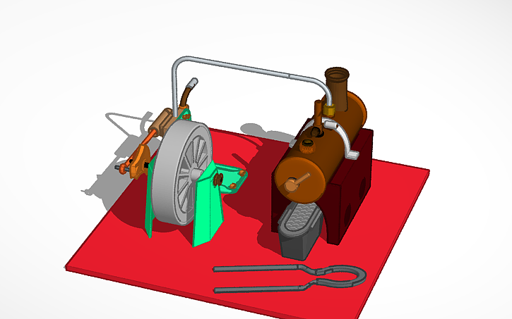 3D design Mamod Steam Engine | Tinkercad
