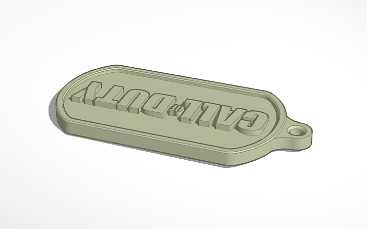 3D design cod dog tags - Tinkercad