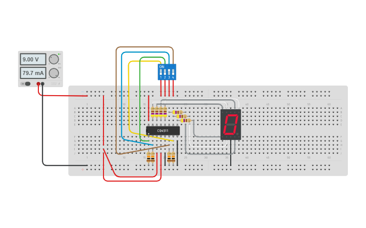 Circuit design Display a 7 segmenti Tommaso-Vagnetti | Tinkercad Circuit design Display a 7 segmenti Tommaso-Vagnetti | Tinkercad
