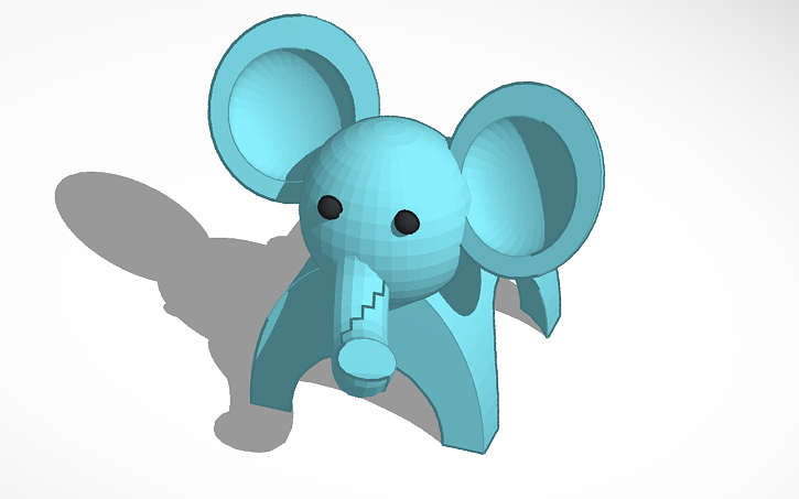 3D design elephant | Tinkercad