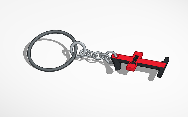 3D design Jesus Is Number 1 Key Chain - Tinkercad