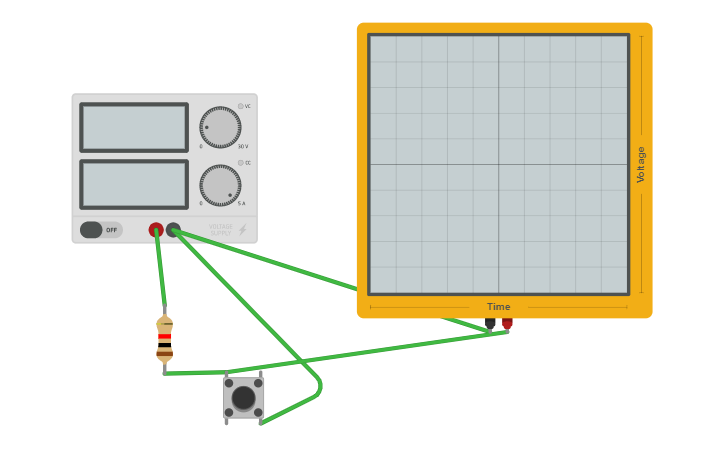 Circuit design Pullup button | Tinkercad