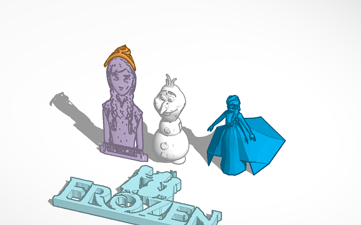3D design FROZEN - Tinkercad