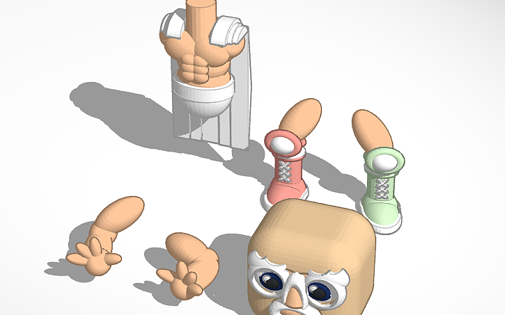 3D design TAOC - luchador - Tinkercad