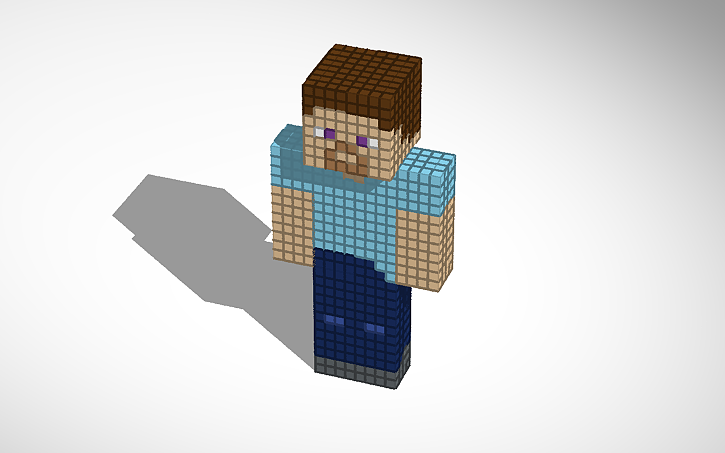 3D design Steve from Minecraft - Tinkercad