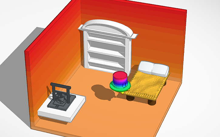 3d Design My Alliance Bedroom In The Hq Tinkercad
