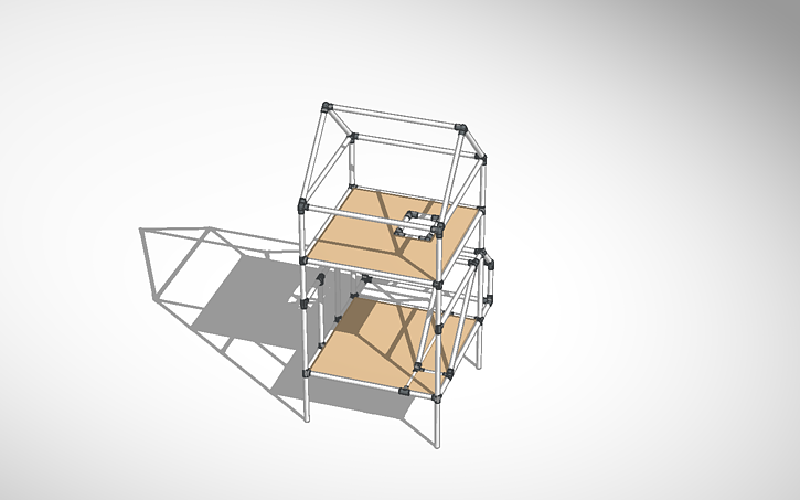 3D design Hen Hut - Tinkercad