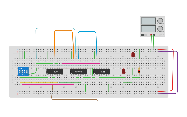 Circuit design full adder 1 | Tinkercad