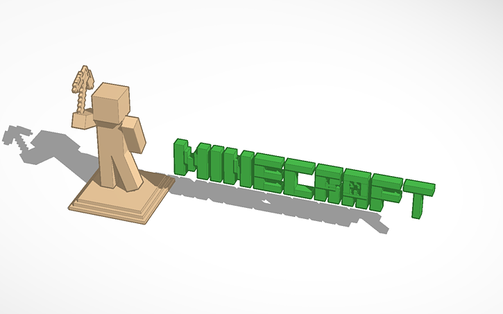3D design MINECRAFT | Tinkercad