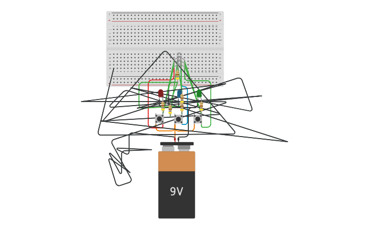 Circuit Design A Mess Of Circuts Tinkercad