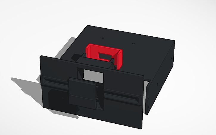 3D design Tandon TM100 Gotek mount - Tinkercad