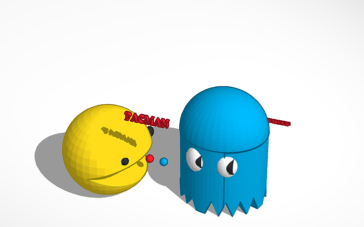 3D design PAC MAN - Tinkercad