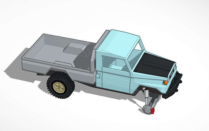 3D design 75 series land cruiser truck - Tinkercad