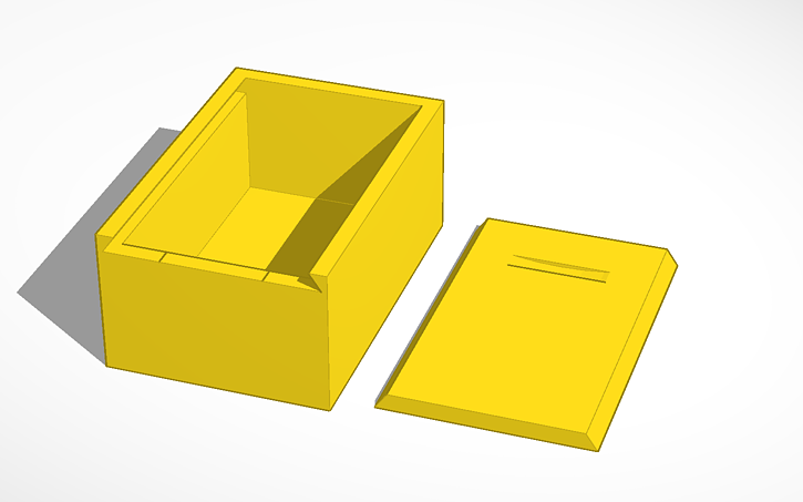 3d Design Box With Sliding Lid Tinkercad
