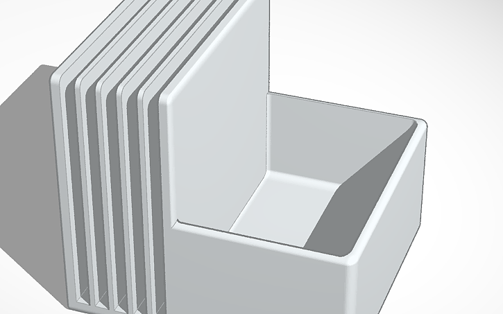 3D design Desk Organizer - Tinkercad