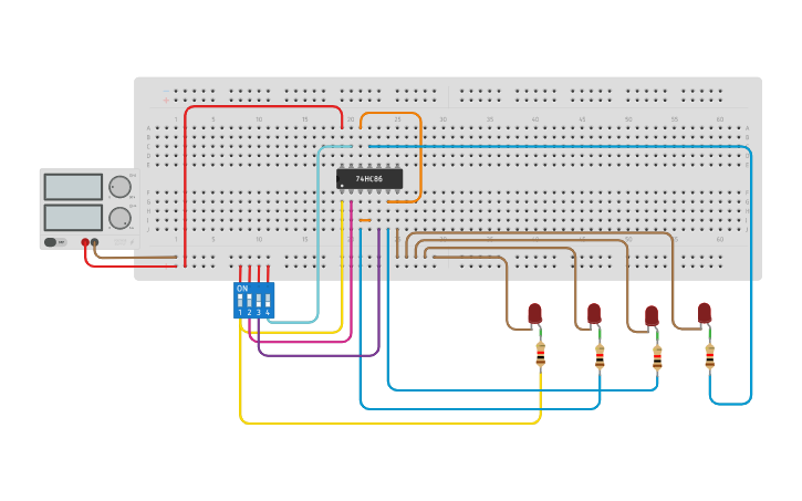 Circuit Design Gray Code To Binary Tinkercad 9383