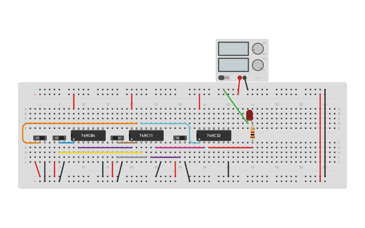 Circuit design 2x1 Multiplexer | Tinkercad