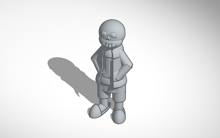 3D design Undertale Sans -By JuanjoCuervot318 EX - Tinkercad