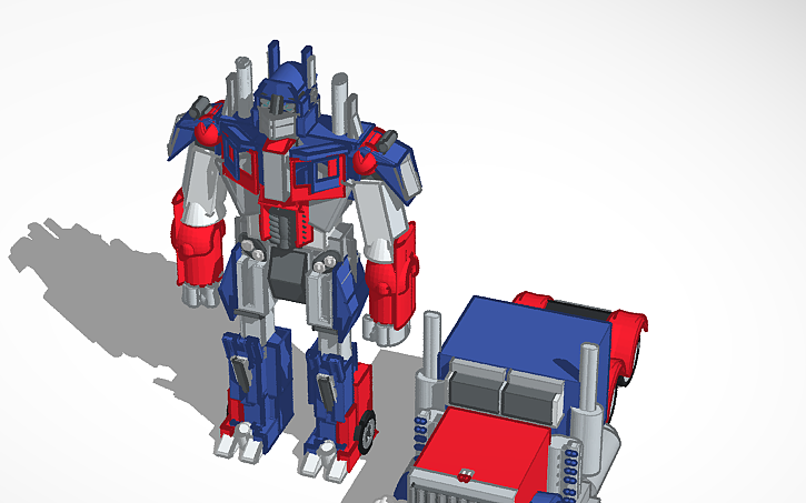 3D design optimus prime (dark of the moon) - Tinkercad