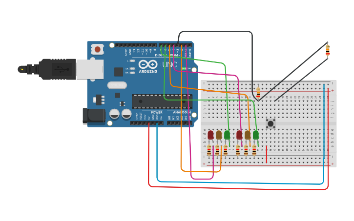 Circuit design Semafor_seman | Tinkercad