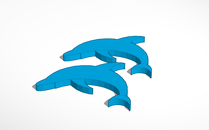 3D design Dolphins Emma YES - Tinkercad